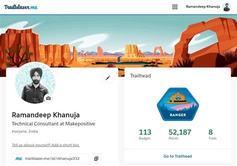 Ramandeep Singh Khanuja On Linkedin Ranger Rank Salesforce Trailhead Salesforceadmin