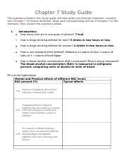 Chapter Study Guide Sp Docx Chapter Study Guide The Questions Listed In This Study Guide