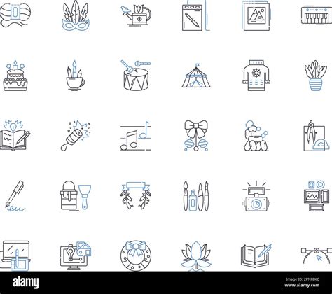 Original Concept Line Icons Collection Innovation Creativity Novelty Piering Revolutioanry