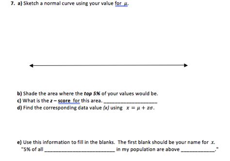 Solved A Sketch A Normal Curve Using Your Value For B Chegg
