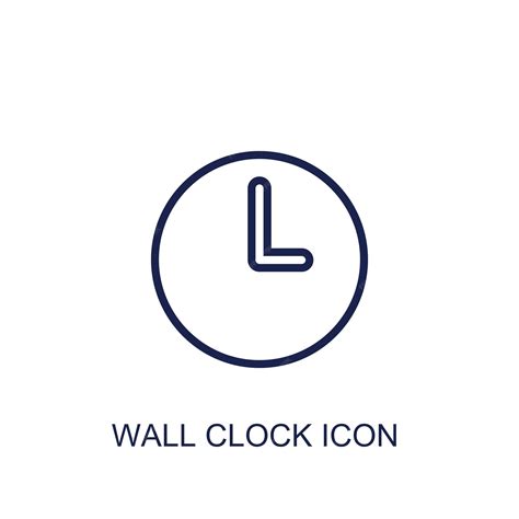 Premium Vector Wall Clock Icon White Background