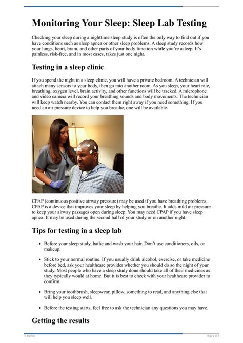 Text Monitoring Your Sleep Sleep Lab Testing HealthClips Online
