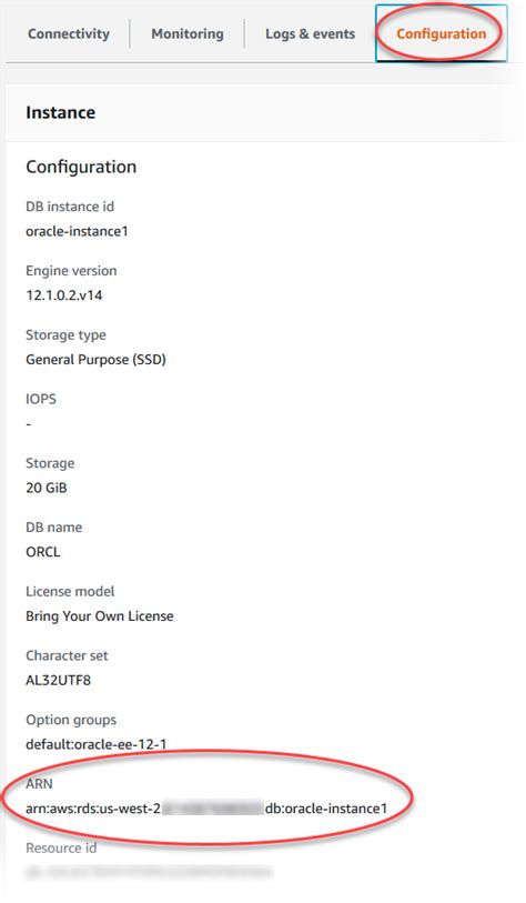 Working With Amazon Resource Names Arns In Amazon Rds Amazon