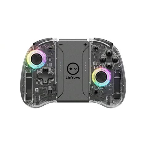 1 Pair Linyuvo Ks37 Wireless Game Controller With Metal Joysticks Rgb Colorful Lights One Key