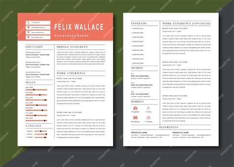 Premium Vector Cv Template