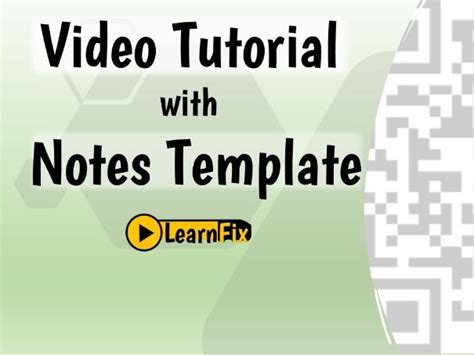 Video Tutorial With Notes Template Communicable Disease Teaching