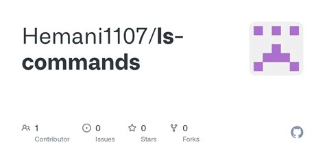 Github Hemani1107ls Commands