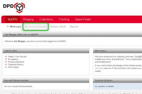 DPD UK Initial Setup