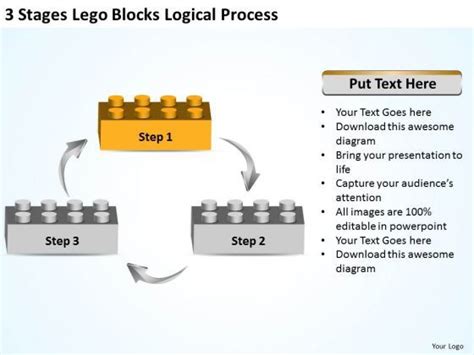 Business Process Diagram Chart Stages Lego Blocks Logical Ppt PowerPoint Templates