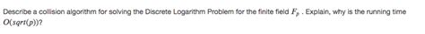 Solved Describe A Collision Algorithm For Solving The