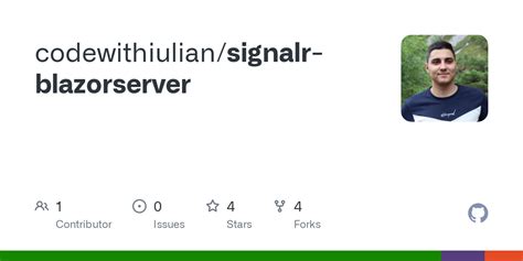 Github Codewithiulian Signalr Blazorserver