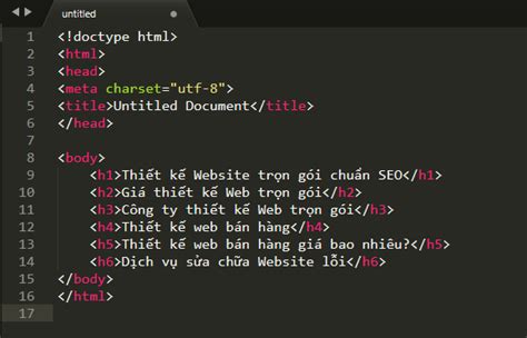 Tầm quan trọng của H và các thẻ H khác trong SEO Website