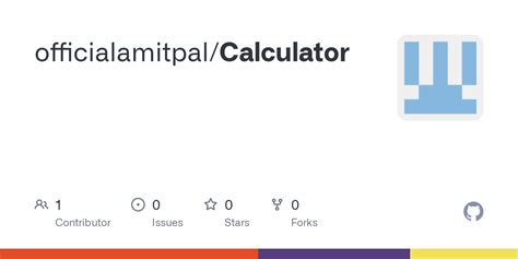 GitHub Officialamitpal Calculator