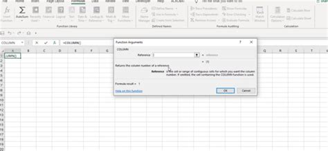 What Is The Excel Column Function