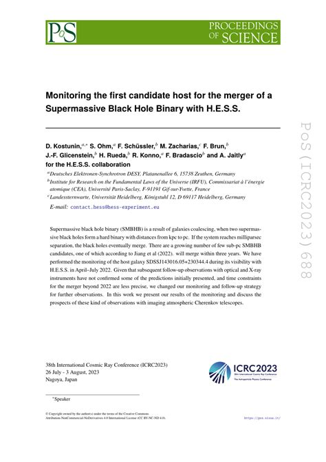 Pdf Monitoring The First Candidate Host For The Merger Of A Supermassive Black Hole Binary