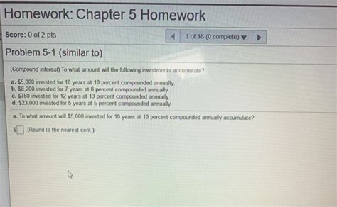 Solved Homework Chapter 5 Homework Score 0 Of 2 Pts 1 Of