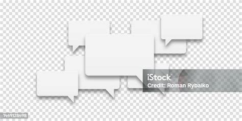 말풍선 아이콘의 집합입니다 사람들 사이의 의사 소통 일종의 적극적인 대화 인간 의사 소통의 개념 투명한 배경에 말풍선의 그림 Brand Name Online