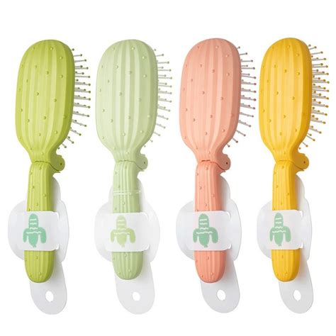 Cactus Shaped Scalp Massage Detangling Comb Folds Conveniently Detangling Hair Care To Reduce