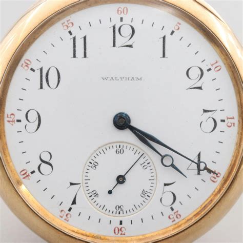 American Waltham Watch Co 14k Yellow Gold Pocket Watch Circa 1901 Ebth
