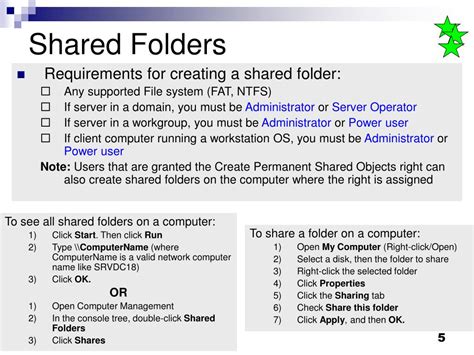 Ppt File Systems Security Shared Folders And Ntfs Permissions Efs