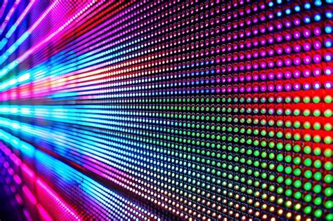 Abstract Led Wall Background Premium Ai Generated Image