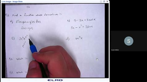 Calc Ab V 5 1 Antiderivative And Indefinite Integral Youtube