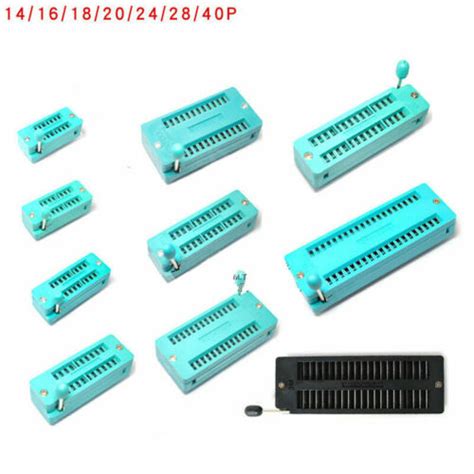 14p16p18p20p24p28p40p Locking Ic Block Live Socket Program Test Chip Base Ebay Uk