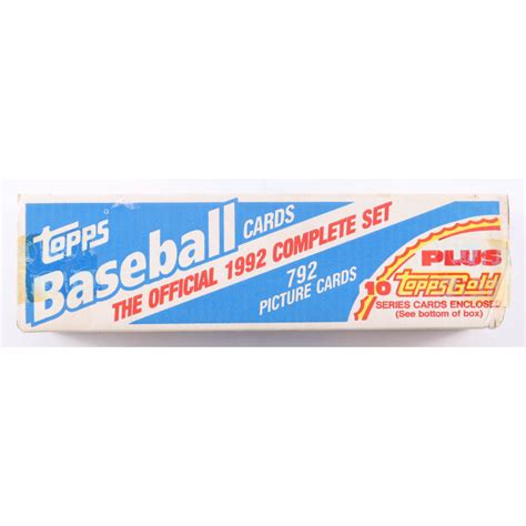 1992 Topps Baseball Complete Set Of 792 Cards With Cal Ripken Jr 40