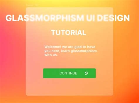 What Is Glassmorphism Ui Design And How To Create It In Figma
