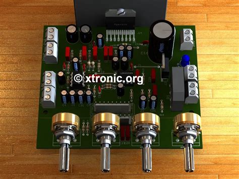 Circuit Power Audio Amplifier With Tda7377 21 Xtronic Amplificador