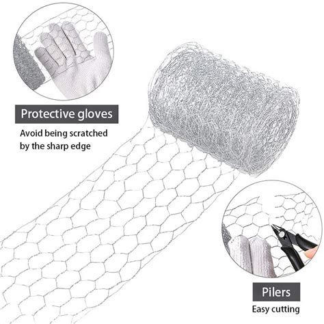 Chicken Wire Net For Craft Projects Galvanized Me Grandado Chicken Wire Net For Craft Projects Galvanized Me Grandado