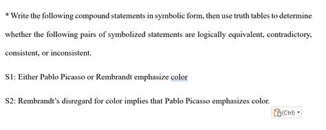 Solved Write the following compound statements in symbolic | Chegg.com
