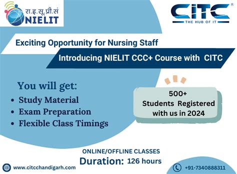 Join Ccc Plus Course With Citc The Hub Of It An Opportunity For All