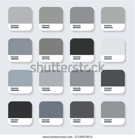 회색 Rgb 색상 벡터 그림의 팔레트 스톡 벡터로열티 프리 2118403814 Shutterstock