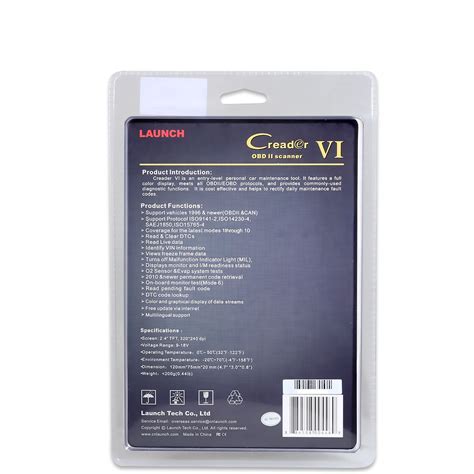 Launch Creader Vi Obdii Eobd Code Reader English Version