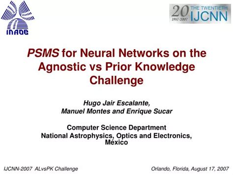 Ppt Psms For Neural Networks On The Agnostic Vs Prior Knowledge