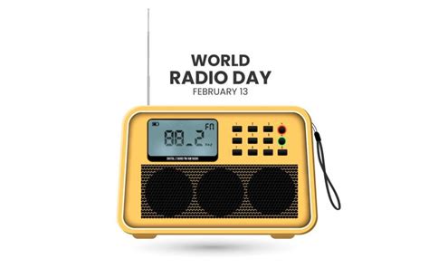 Realistic Radio Design Concept Illustration