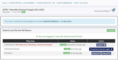 Filing Nil Return Gstr