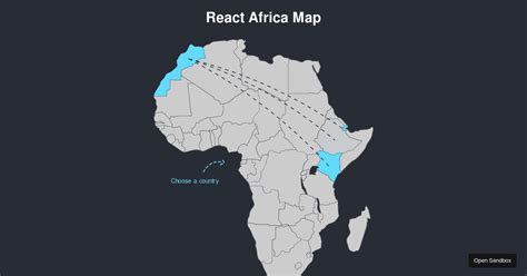 React Africa Map Forked Codesandbox