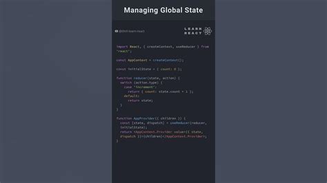 managing global state in react coding programming frontend