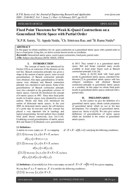 Fixed Point Theorems For Weak K Quasi Contractions On A Generalized Metric Space With Partial