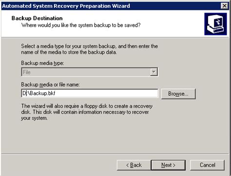 Windows Server 2003 Image Backup