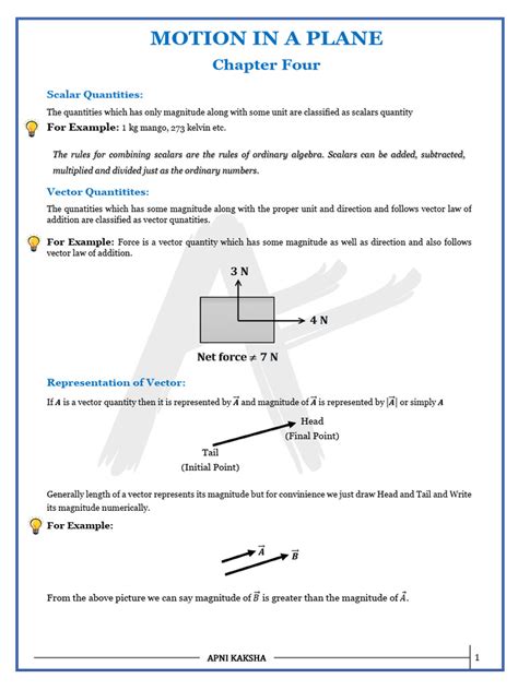 Aman Dhattarwal Physics Chapter 3 Notes Class 11 Pdf Acceleration