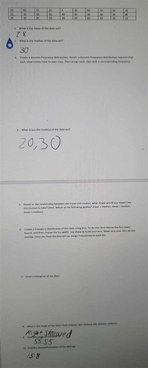 solved what is the mean of the data set द 8 what is the