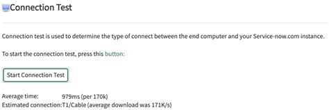 Servicenow Test Your Connection Speed To Environment The Snowball