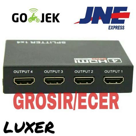 Promo Hdmi Splitter 4 Port 1 Input 4 Output Spliter 4port Converter Full Hd Diskon 10 Di