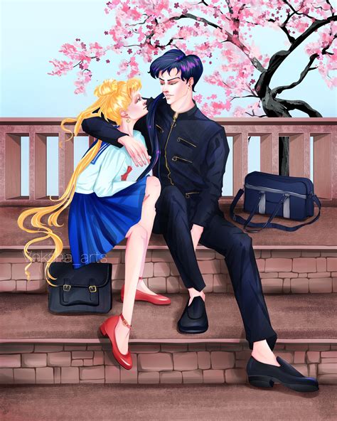 Artstation Sailor Moon Romantic Art Seiya And Usagi