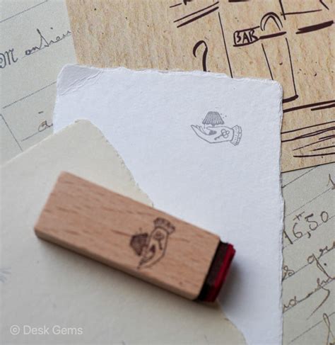 Kurukynki Wish Rubber Stamp Desk Gems