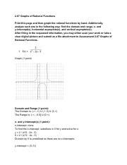 Graphs Of Rational Functions Pdf Graphs Of Rational Functions Print This Page And