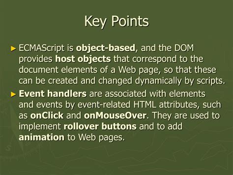 Ppt Chapter 14 Events Scripts And Interactivity Powerpoint